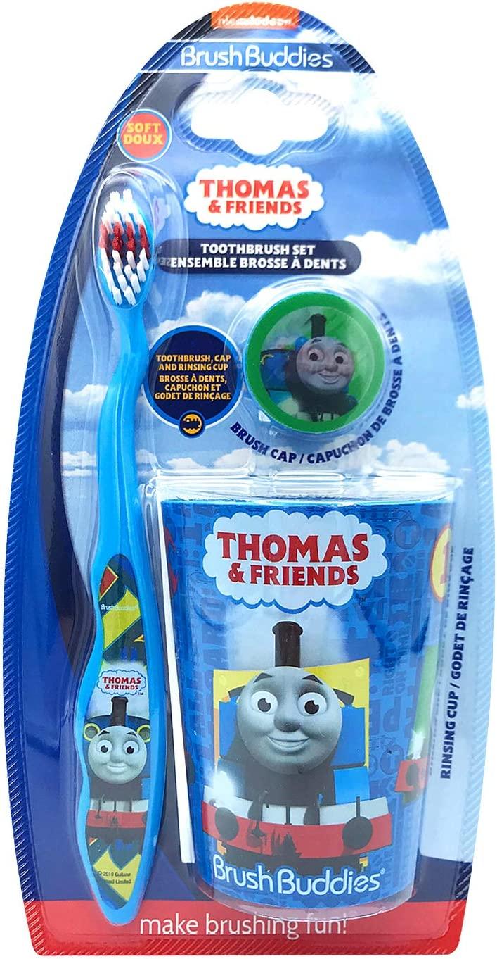 Thomas & Friends Happy Brushing Time Toothbrush Set for Kids - Soft ...