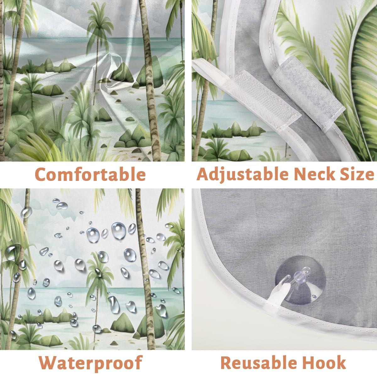 Plant Palm Tree Beard Bib Apron - Hair Catcher for Men | Perfect Father ...