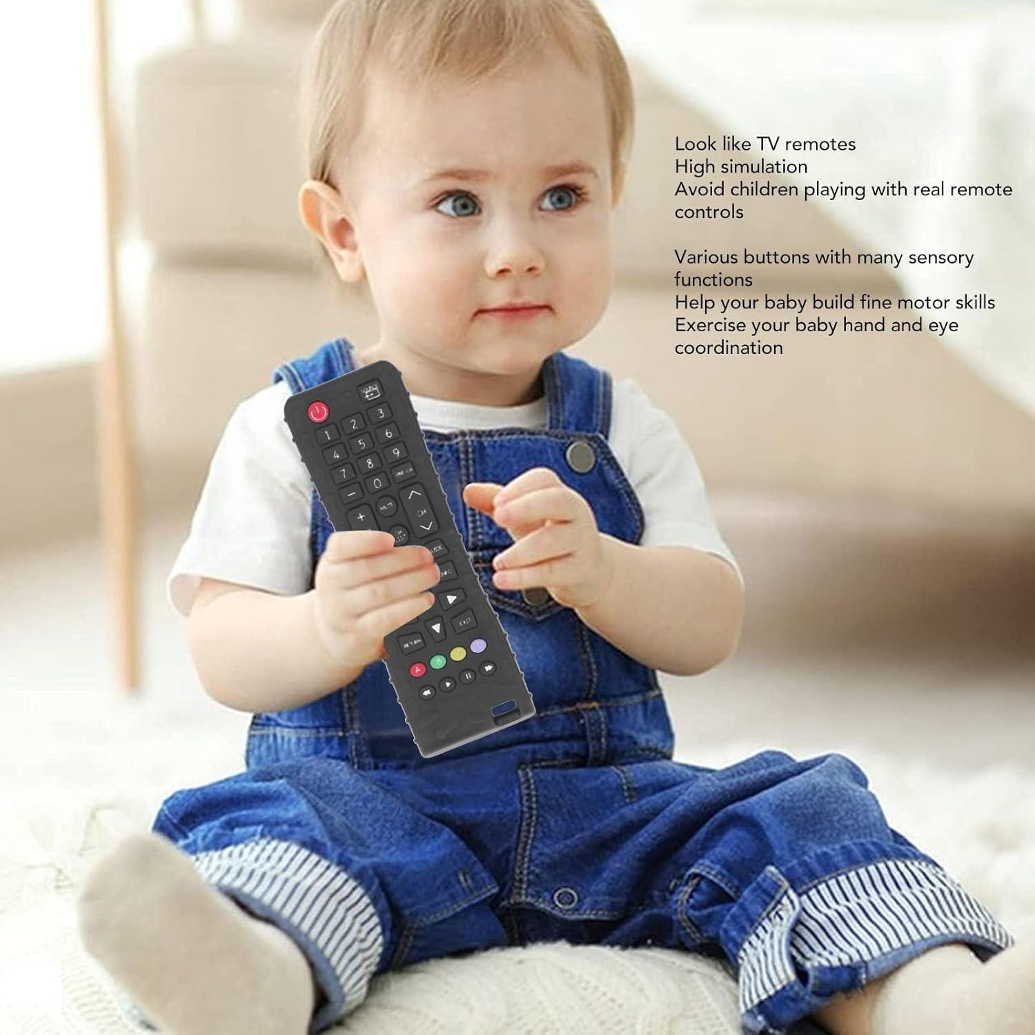 Buy TV Remote Control Baby Teething Ring - Sensory Development Toy with ...