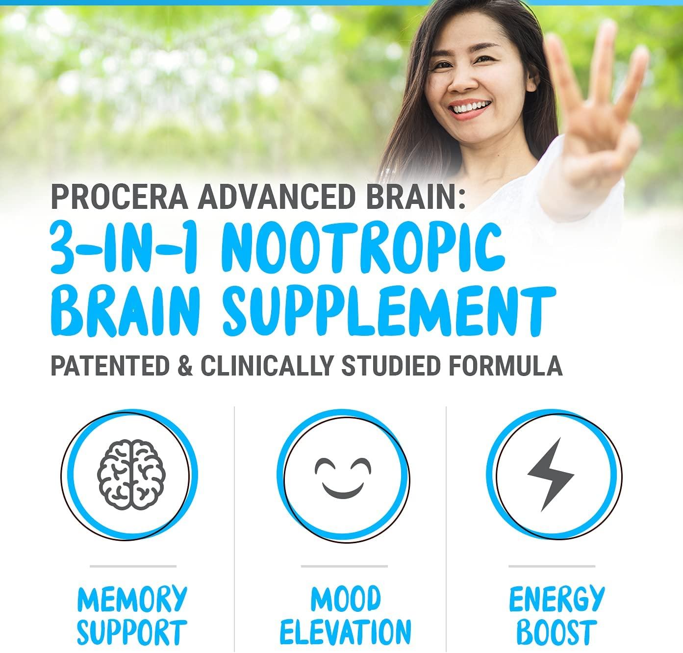 Procera Advanced Brain Supplement | Memory & Brain Booster with ...