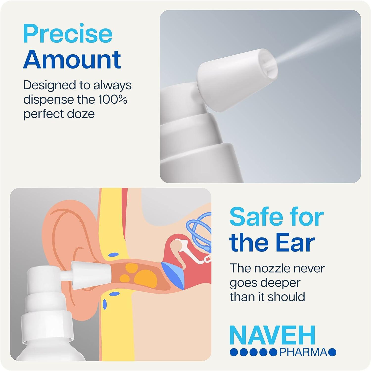 NAVEH PHARMA Otic Guard Natural Ear Spray 3-in-1 Herbal-Oil Blend for ...