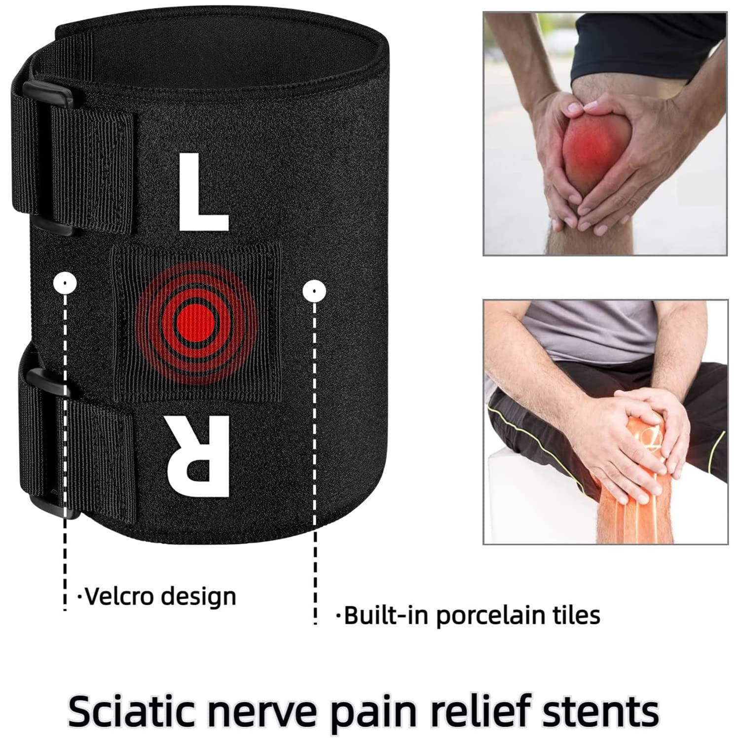 Sciatica Knee Brace for Nerve Pain Relief - Acupressure Leg Support for ...