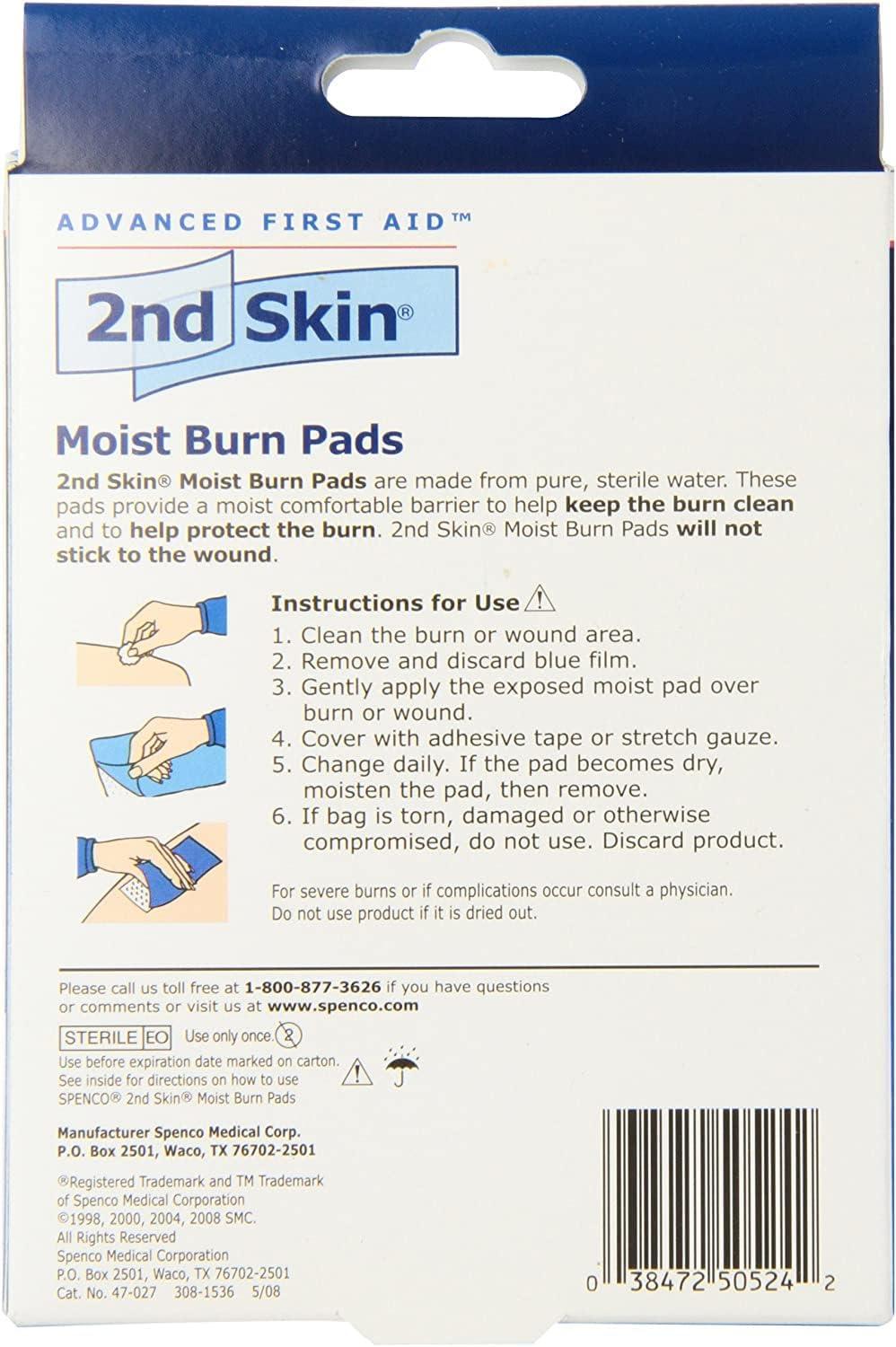 2nd Skin Moist Burn Pads 3x4 - Pack of 3 | Buy Now with Express ...