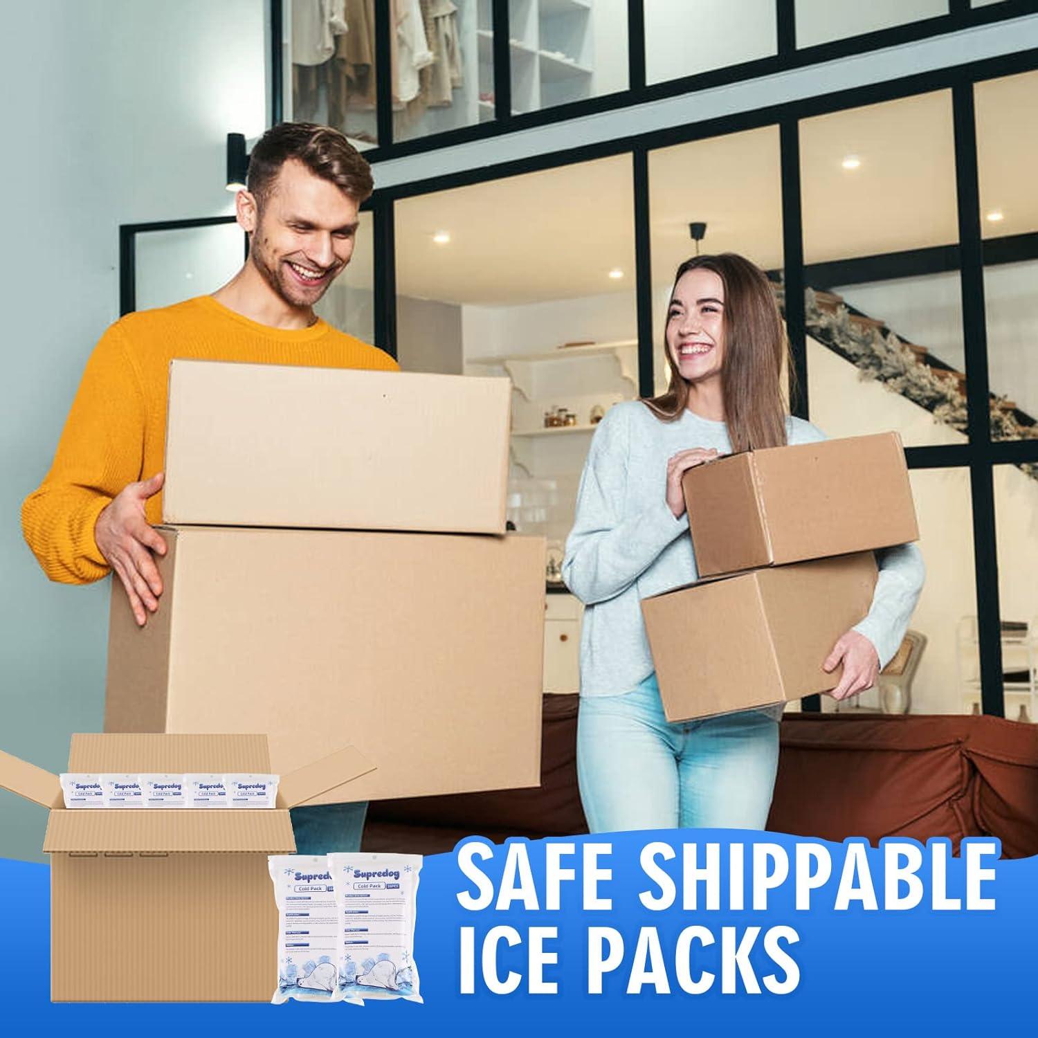 36pc Dry Ice Packs for Shipping - Reusable Cold Shipping Packaging for ...