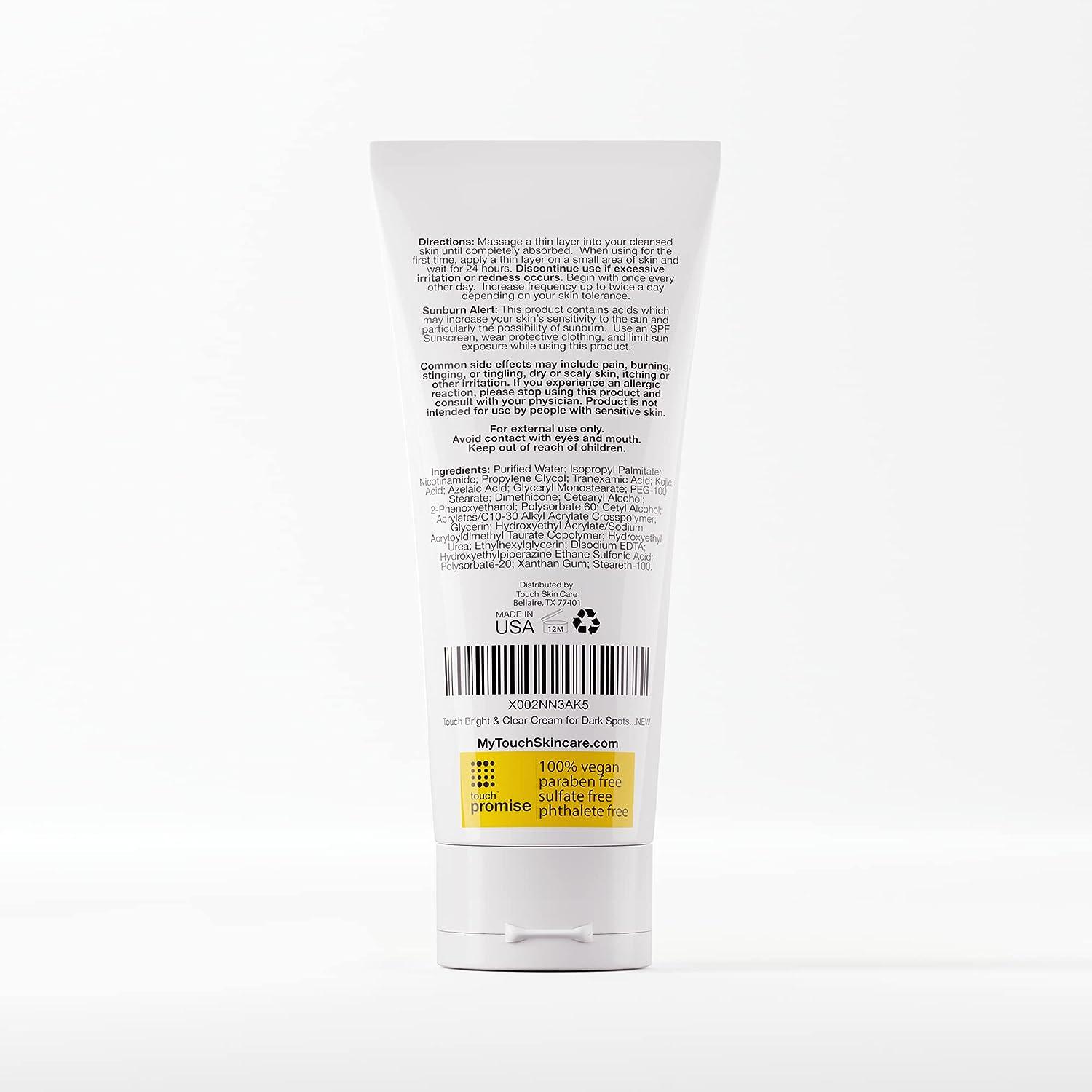 TOUCH Skin Lightening Cream for Dark Spots - Azelaic Acid ...