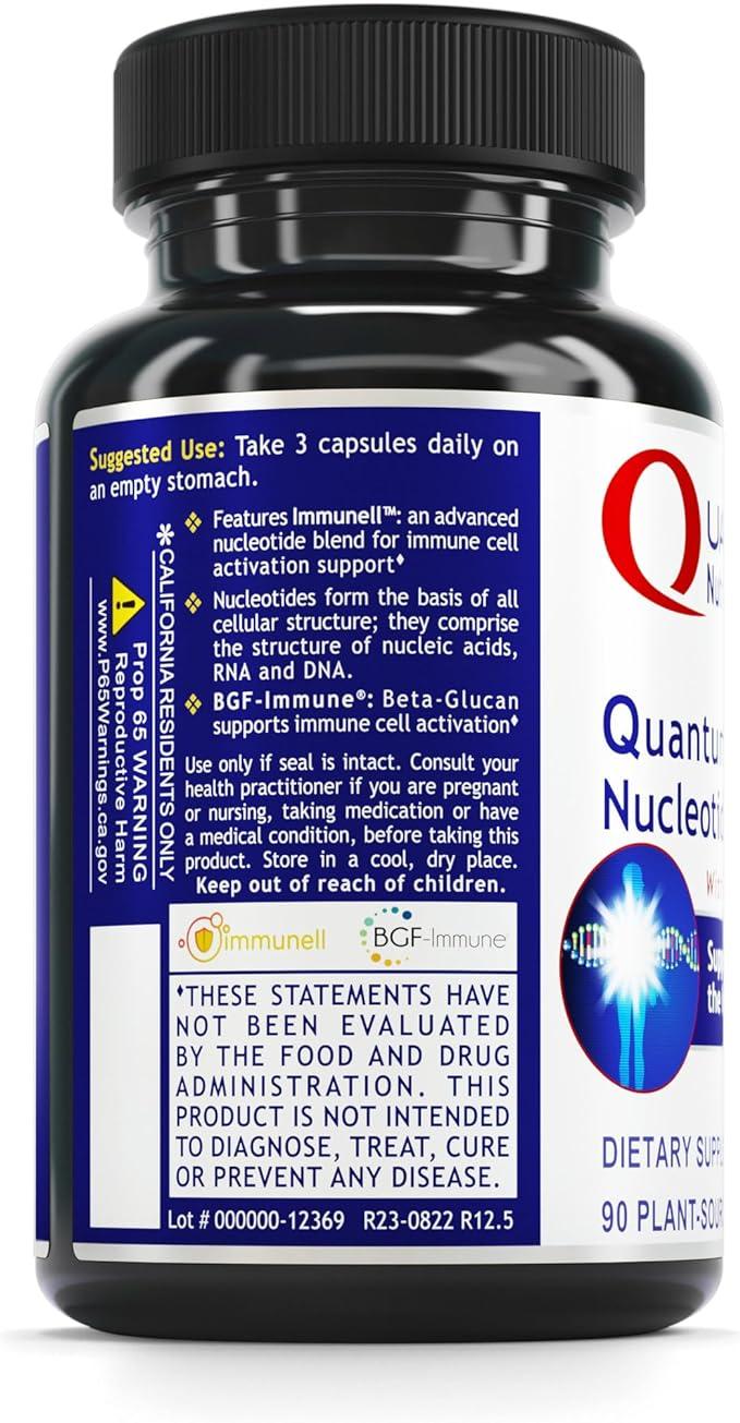 Quantum Nucleotide Complex - Plant-Based Immune Support Capsules: Vegan ...