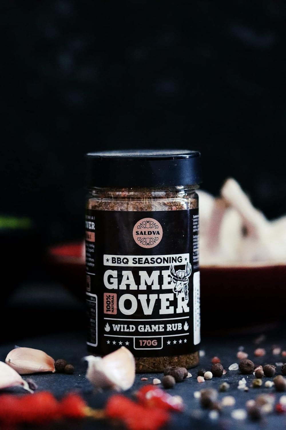 Game Over BBQ Wild Game Rub - 100% Natural BBQ Seasoning - Classic ...