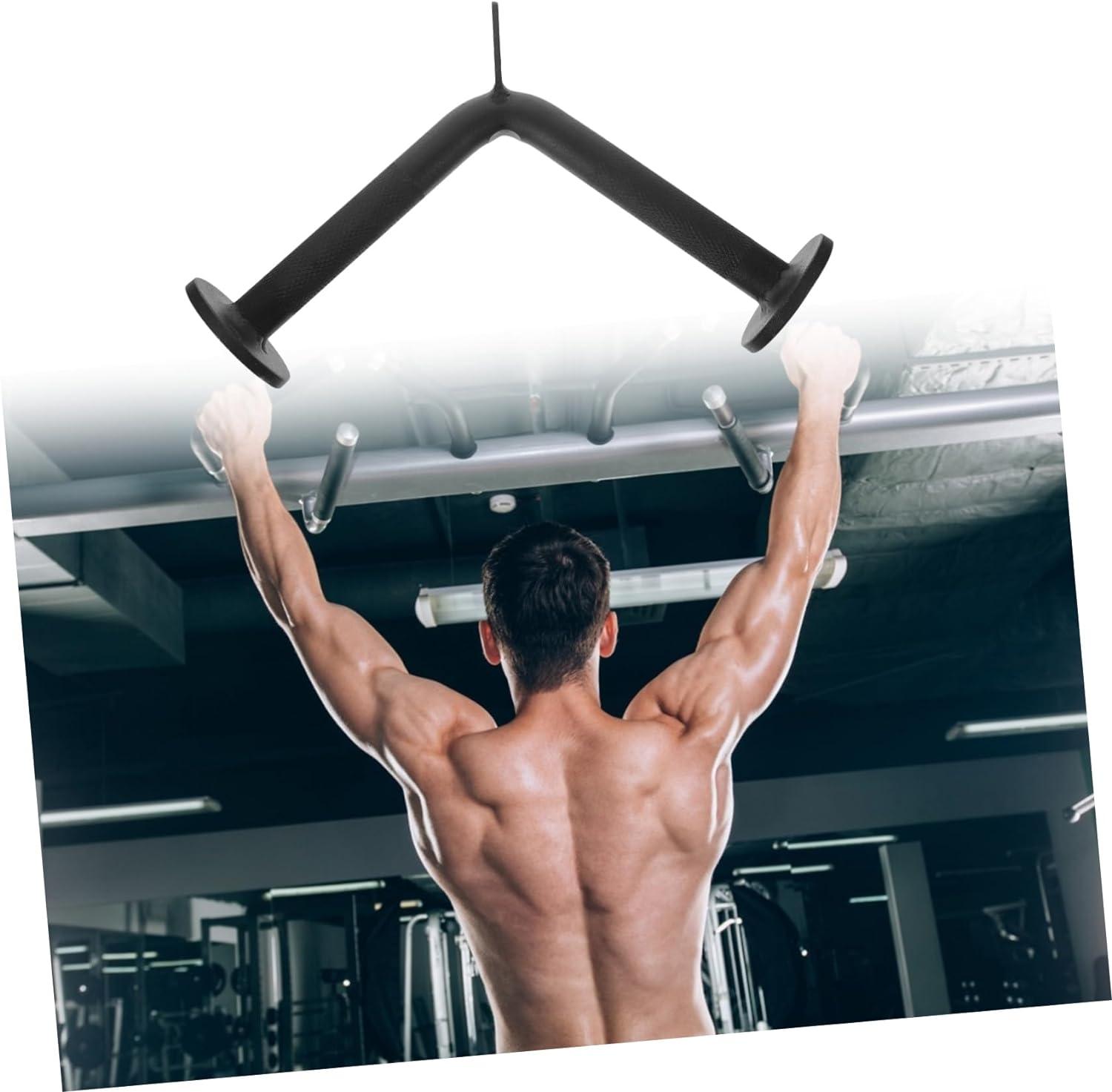 Pull Back Rod Back Muscles up Bar Black Handles Black Tension Rod ...