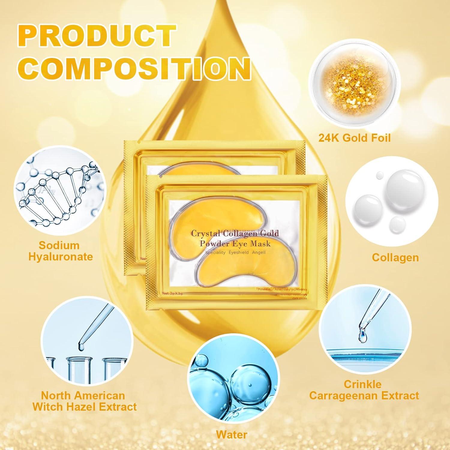 URAQT Under Eye Treatment Masks - 10 Pairs Natural Eye Gel Patches for ...