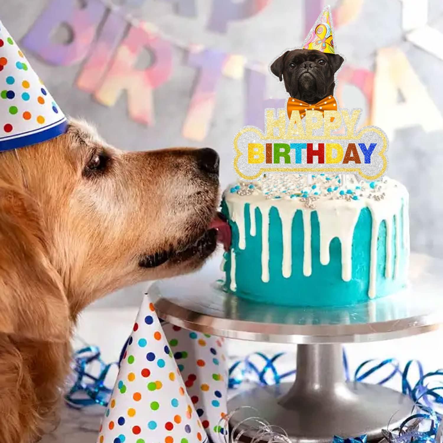 Pug Happy Birthday Cake Topper - Puppy Pet Theme Welcome new members ...