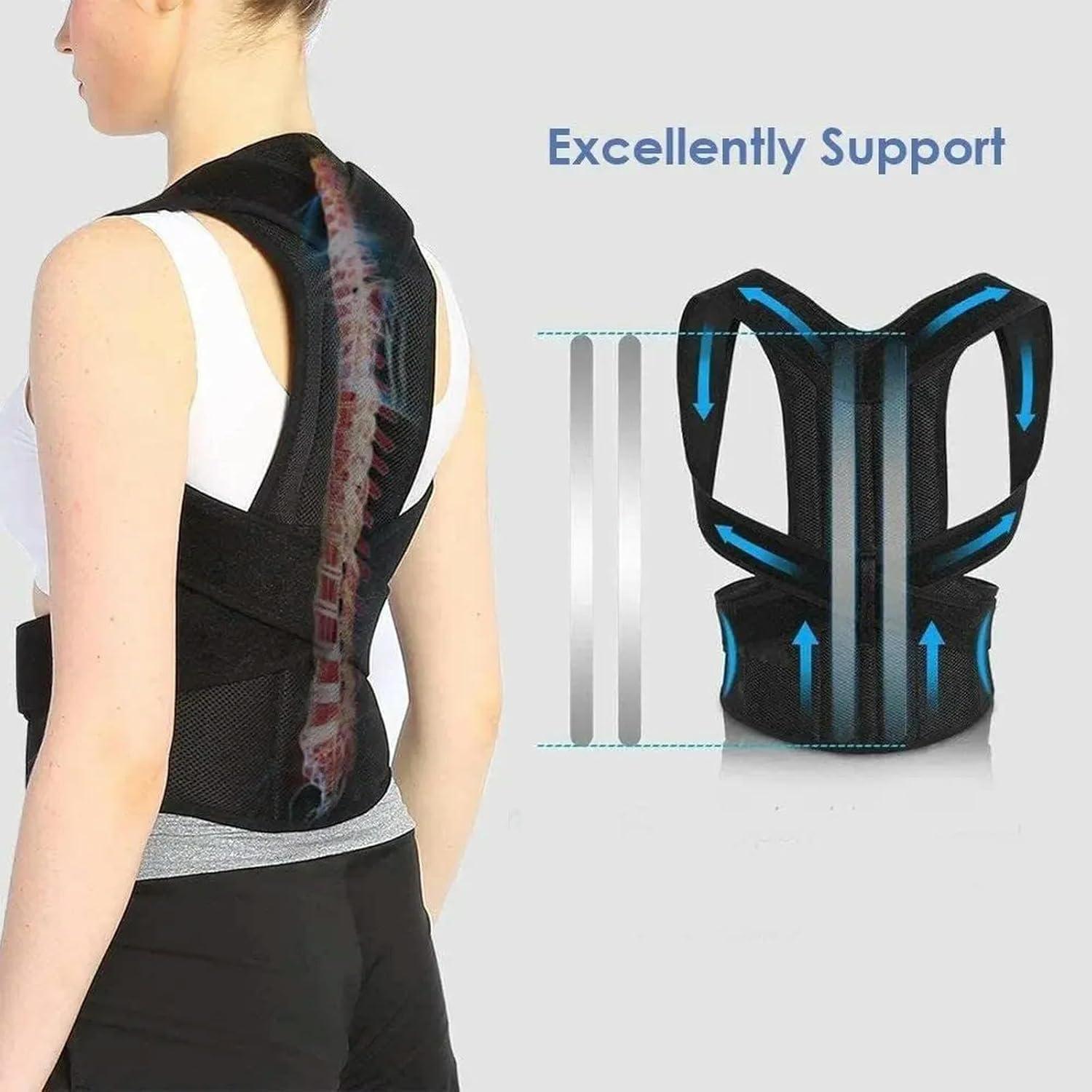 Posture Corrector Scoliosis Back Brace Spine Corset Shoulder Therapy ...