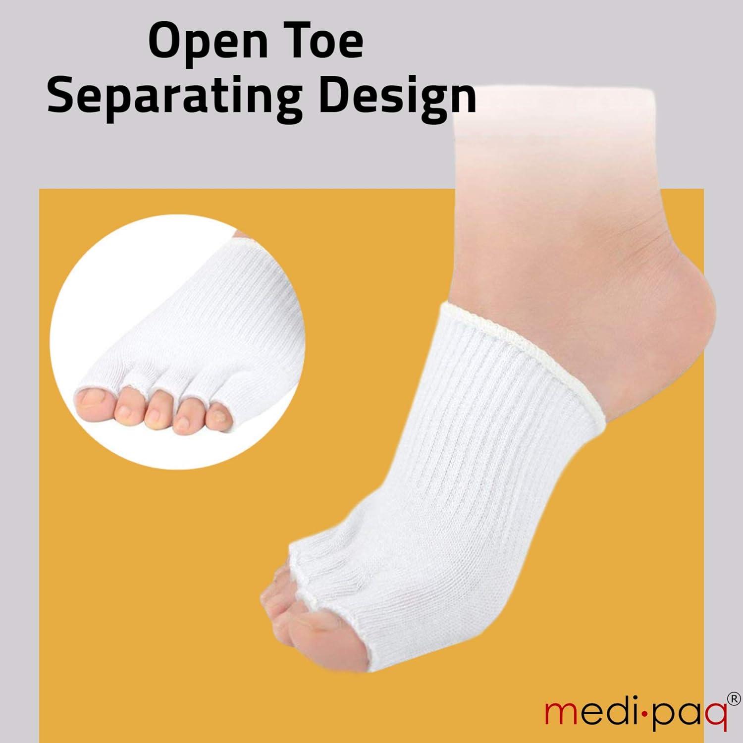 Medipaq Gel Toe Socks - Orthopaedic Cushioning for Moisturised Feet ...