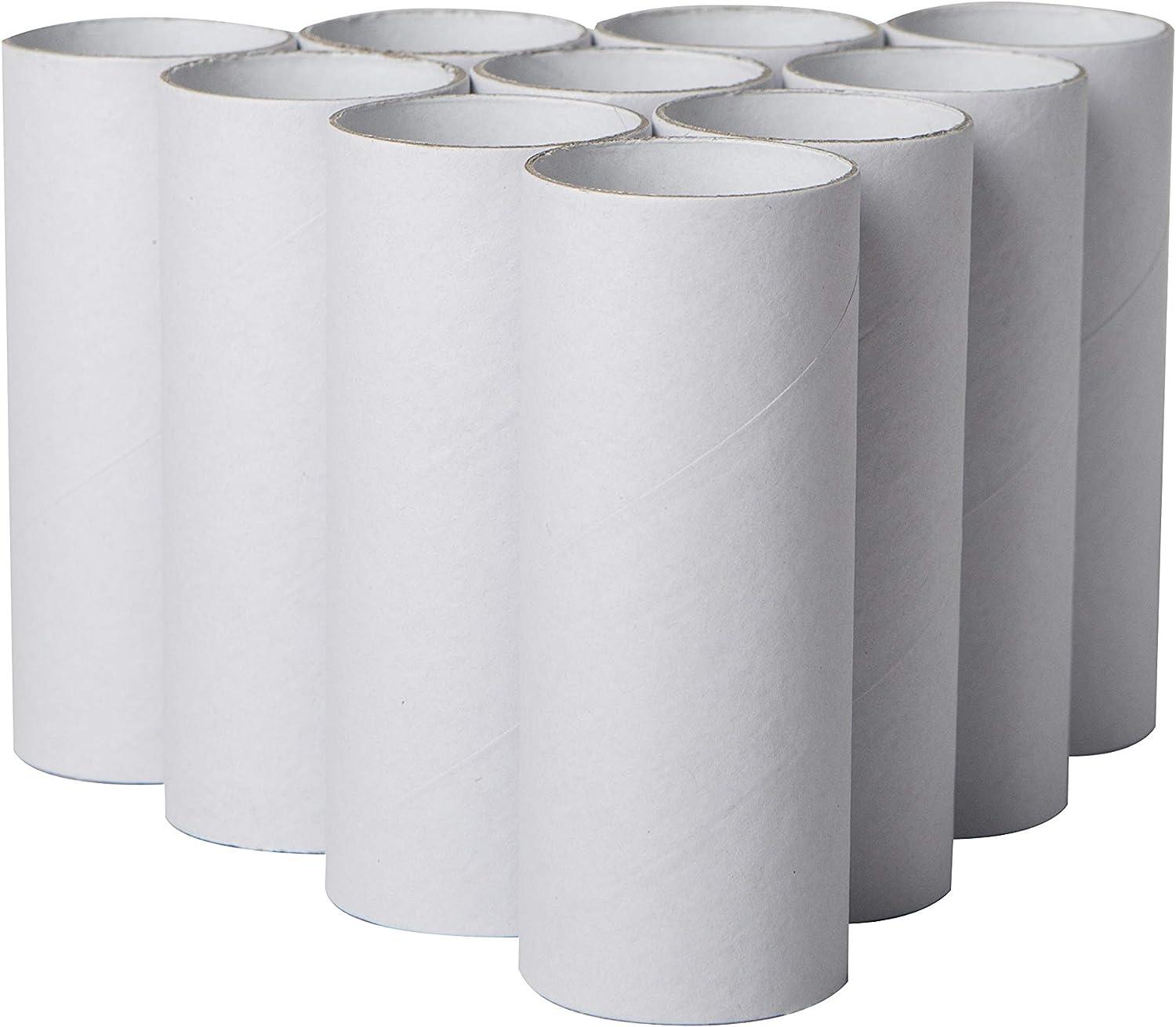 30 Pack Round Cardboard Craft Tubes 1.57 x 3.9 Inches - White | Buy Now ...
