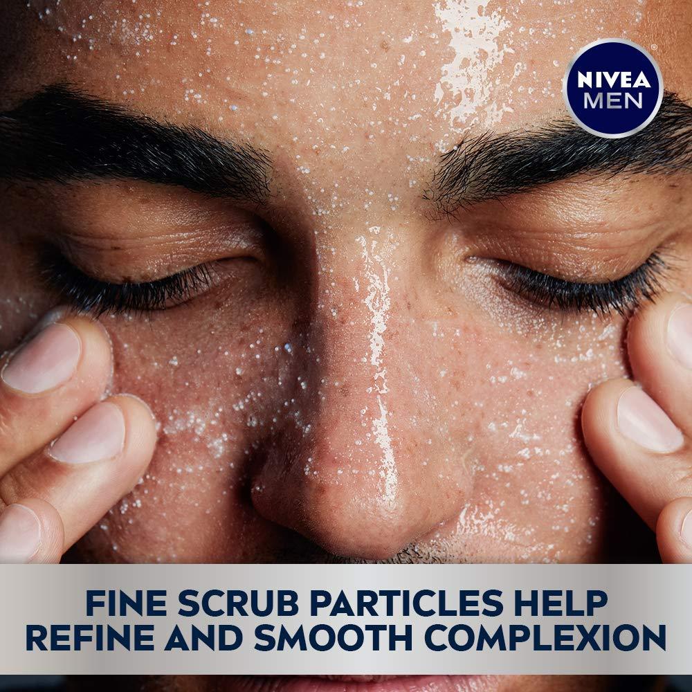 NIVEA MEN Maximum Hydration Deep Cleaning Face Scrub With Aloe Vera - 3 ...