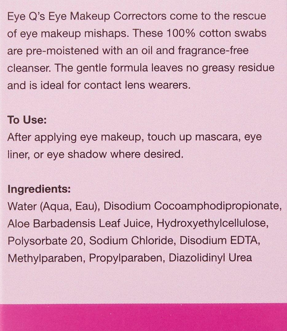 Andrea Eyeq Oil-free Eye Makeup Correctors Pre-moistened Swabs - 50 ...