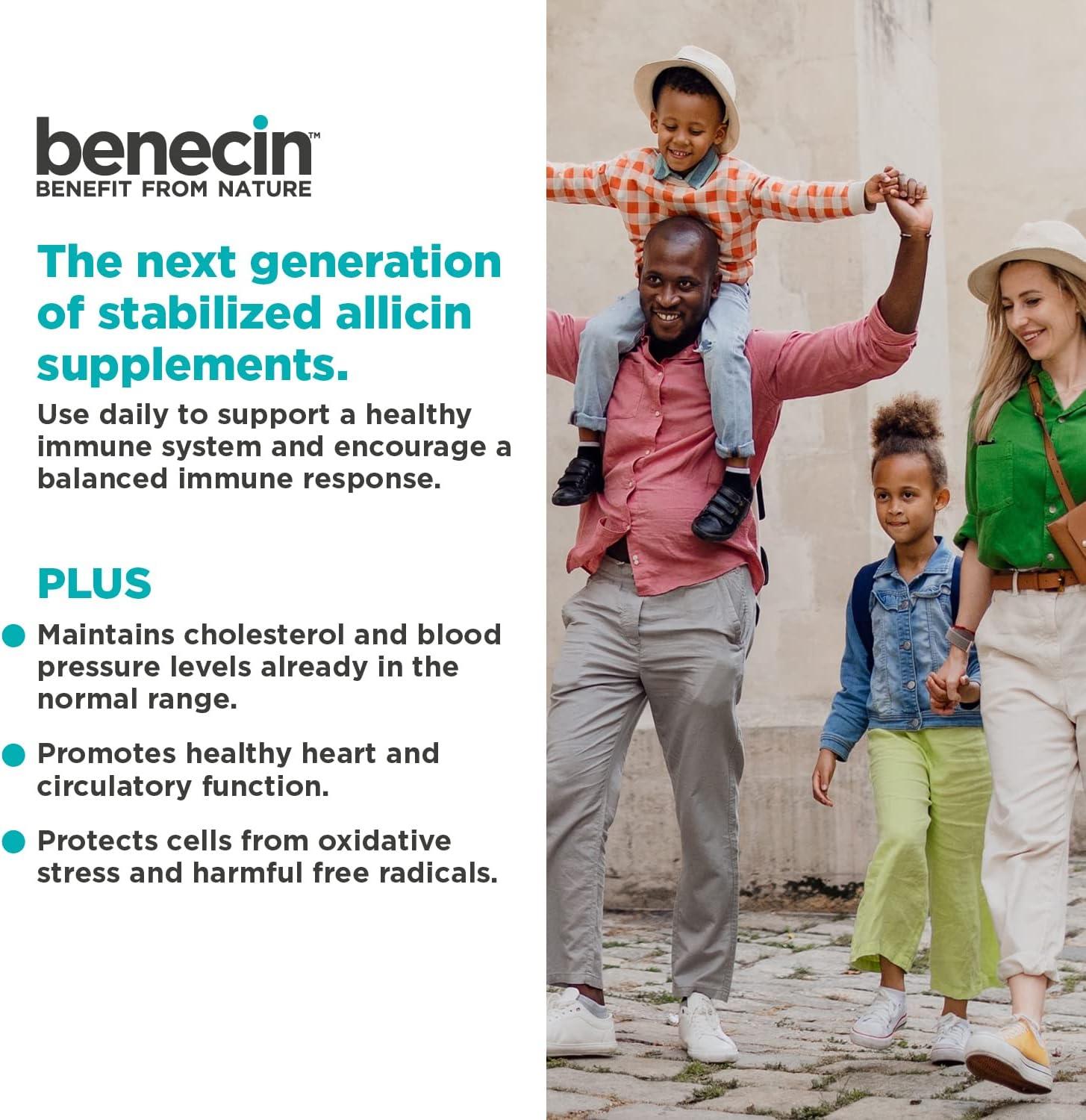 Benecin 1500mcg Stabilized Allicin Capsules | Enhanced with SAC ...