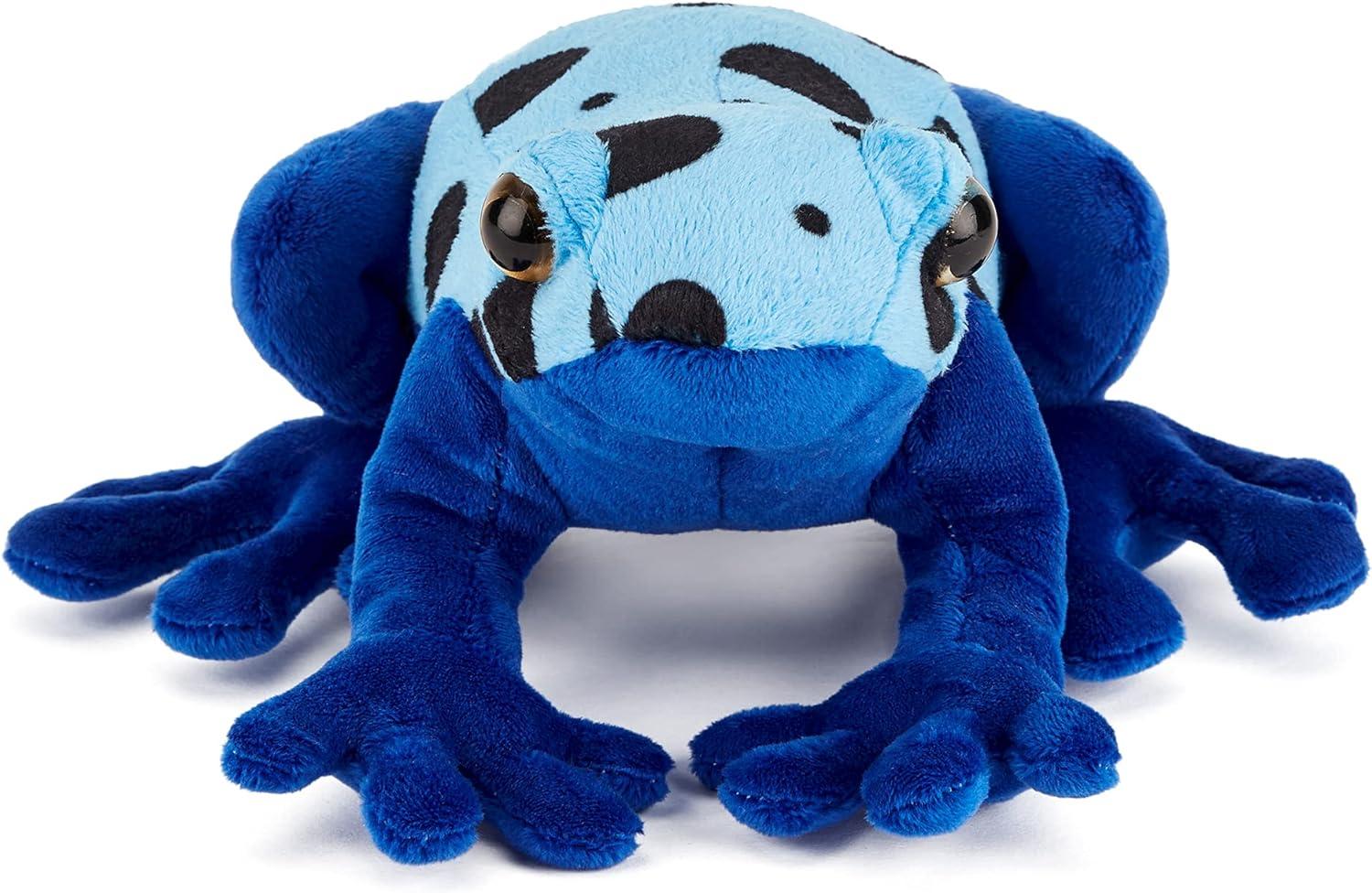 Zappi Co Blue Poison Dart Frog Plush Toy - 20cm - Safari Animals ...