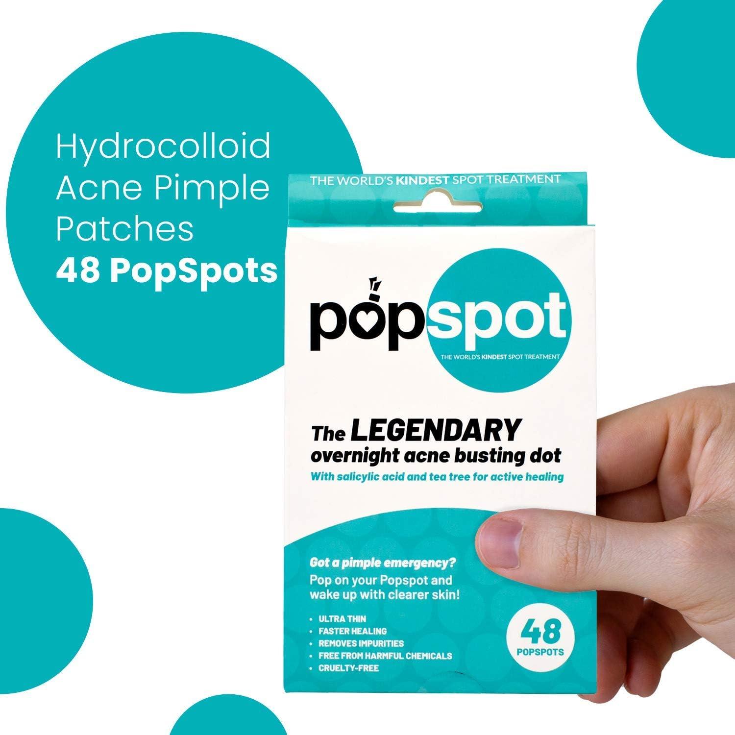 POPSPOT Hydrocolloid Acne Pimple Patch Stickers - Fast Relief for ...