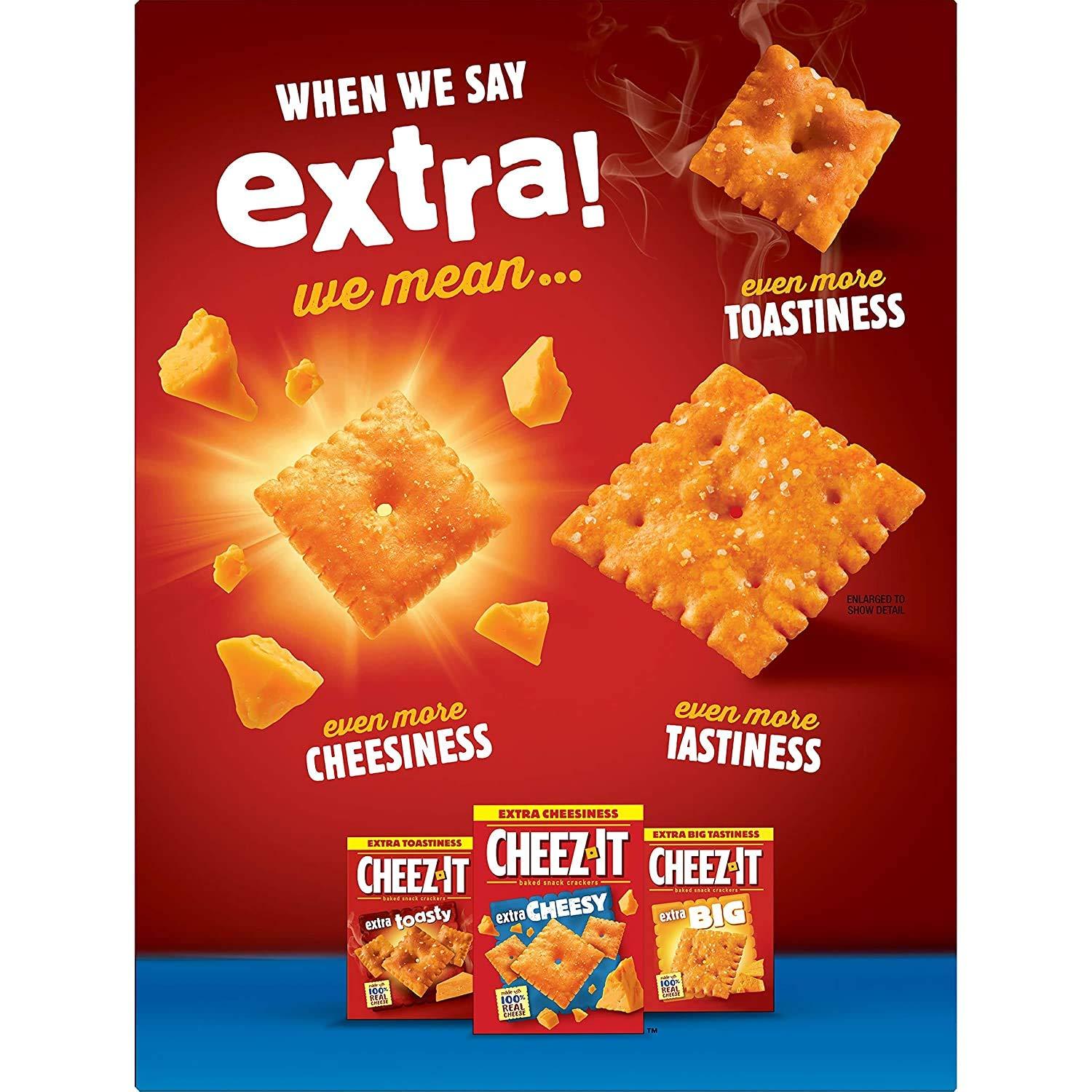 Cheez It Cheese Pizza Baked Snack Crackers - Made with Real Cheese - 2 ...