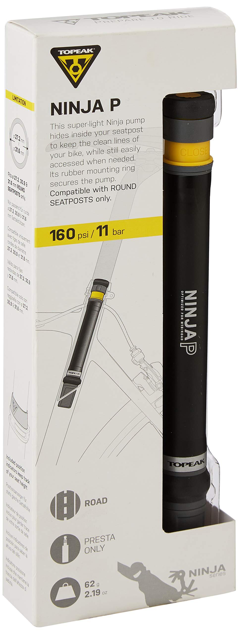 Topeak Ninja P Concealed Mini Pump - Sleek Black Design | Buy Now with ...