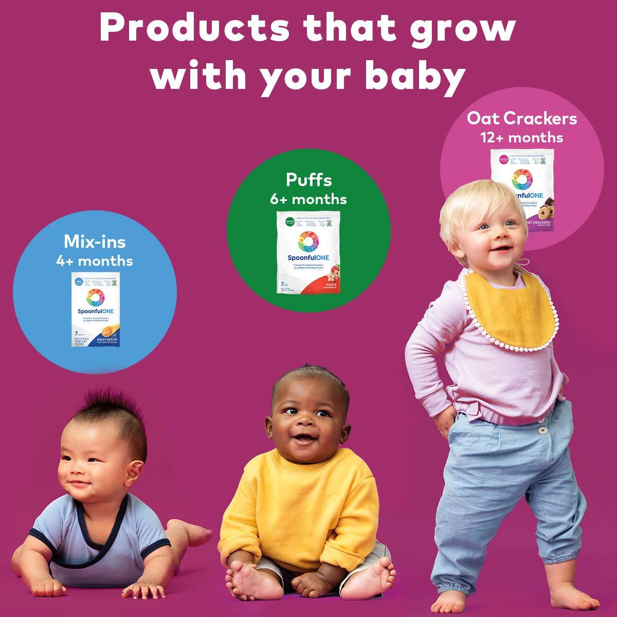SpoonfulONE Food Allergen Introduction Puffs | Certified Organic Smart ...