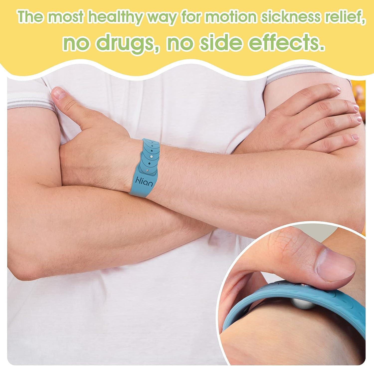 Motion Sickness Bands/Adjustable Acupressure Wristbands/Relief ...