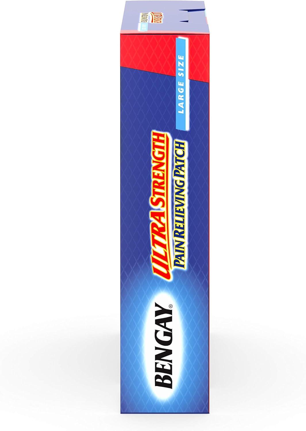 BENGAY Ultra Strength Pain Relieving Patches - Large Size, 4 Each (Pack ...