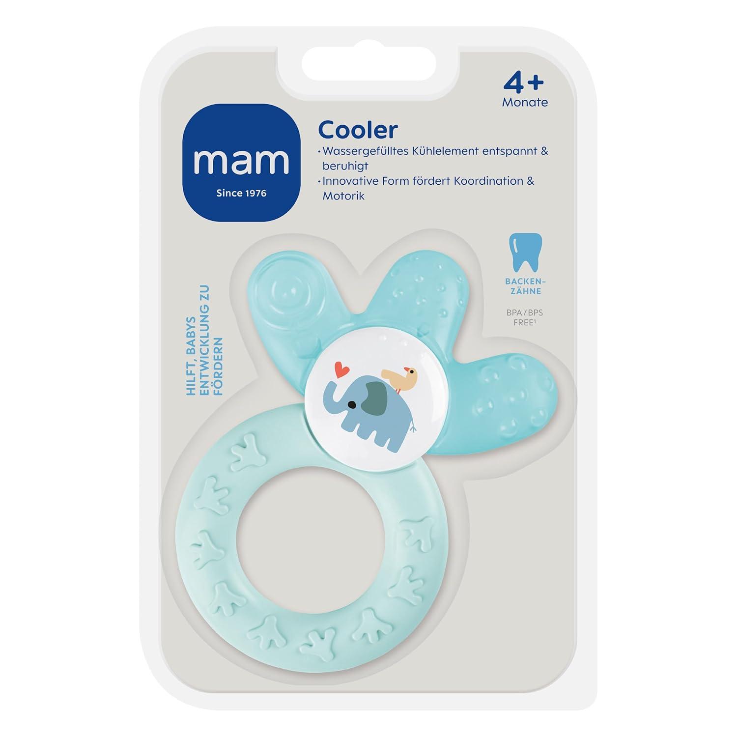 MAM Cooler Bite Ring for Babies | 4+ Months | Promotes Motor Skills ...