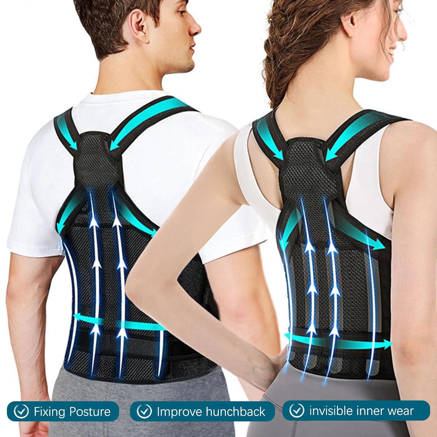 Adjustable Posture Corrector Brace for Men and Women - Back Support ...