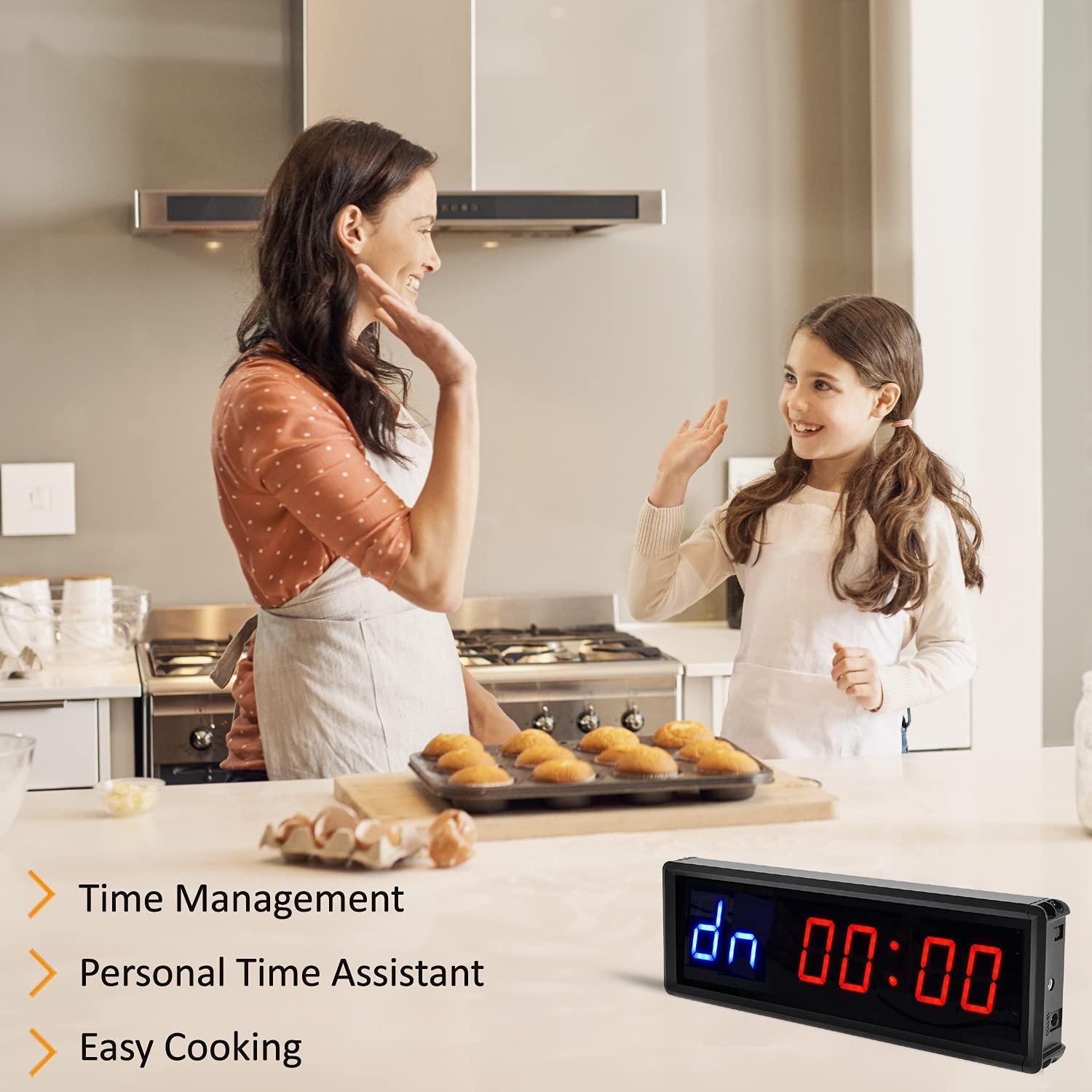 BTBSIGN LED Interval Timer for Home Gym Fitness - Blue+Red | Buy Now ...