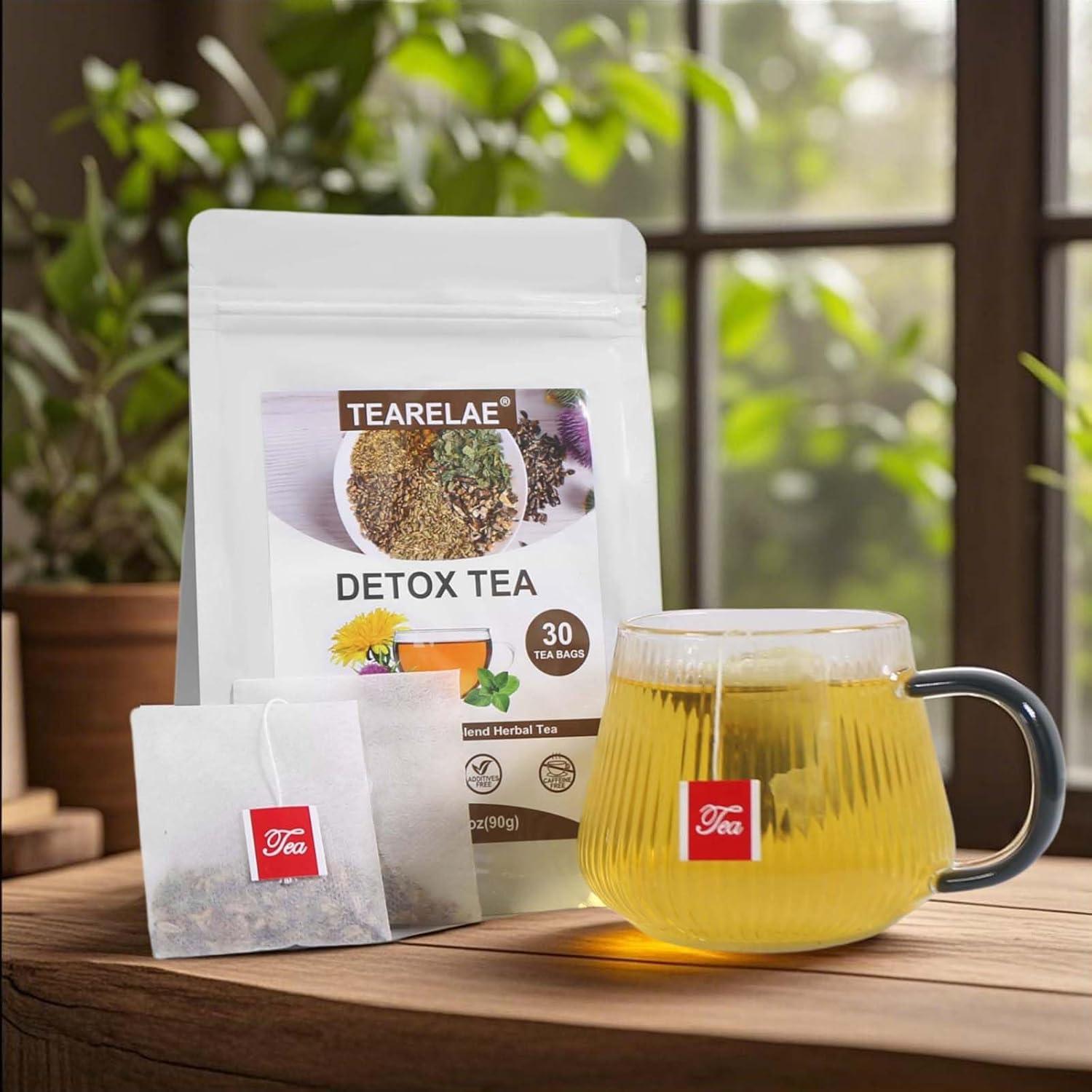 TEARELAE - Detox Tea - 30 Count Herbal Liver Detox Tea Bag - Milk ...