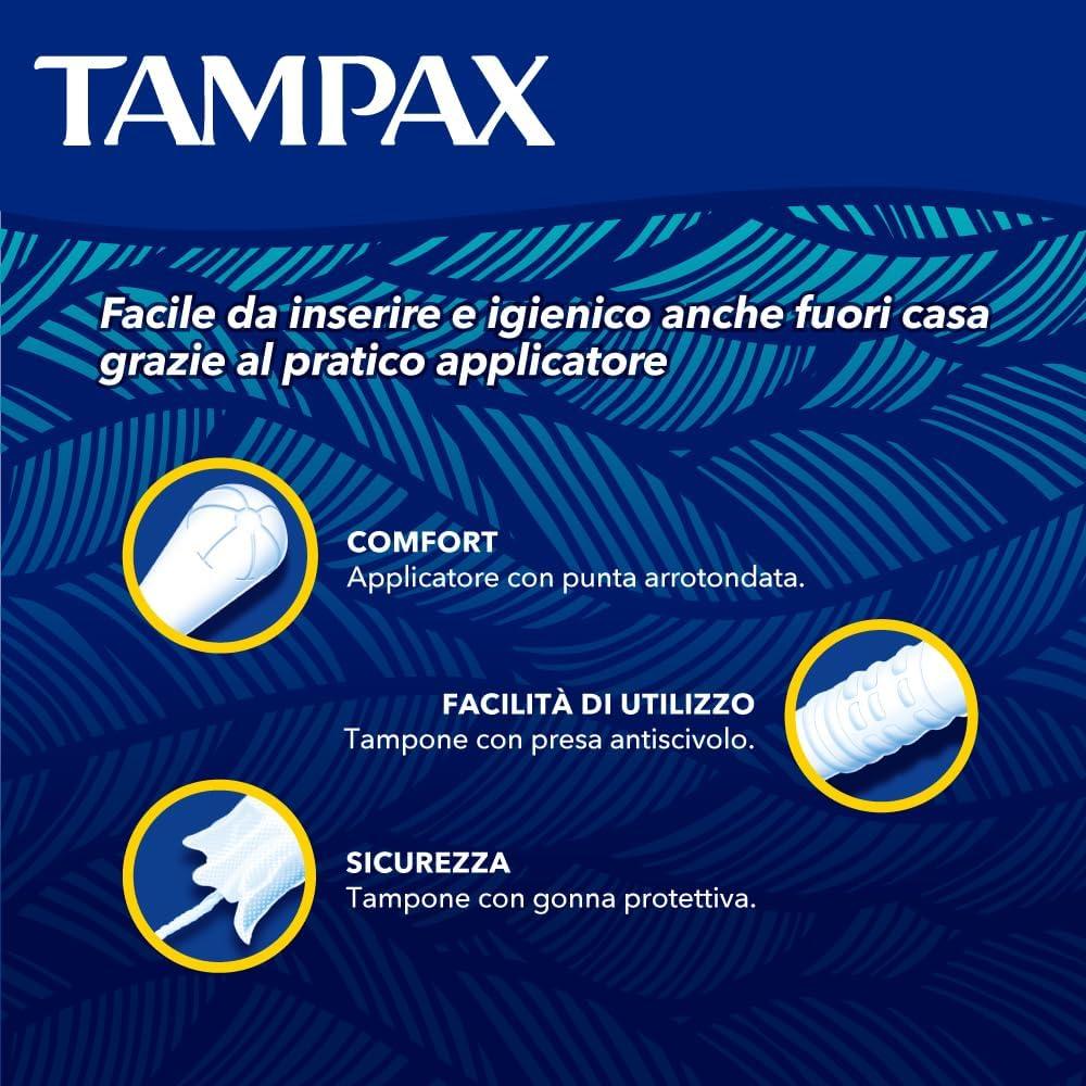 Tampax Blue Regular Tampons with Applicator - 30 Count Box | Buy ...