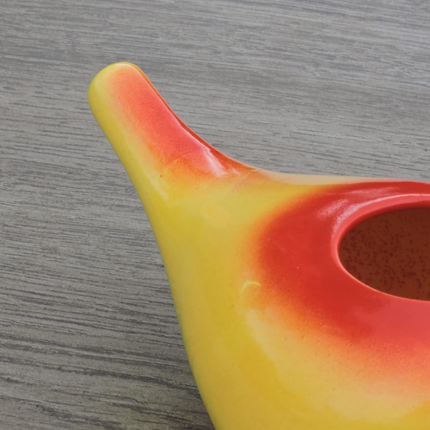 ANCIENT IMPEX Ceramic Neti Pot with Neti Salt Sachets - Natural Sinus ...