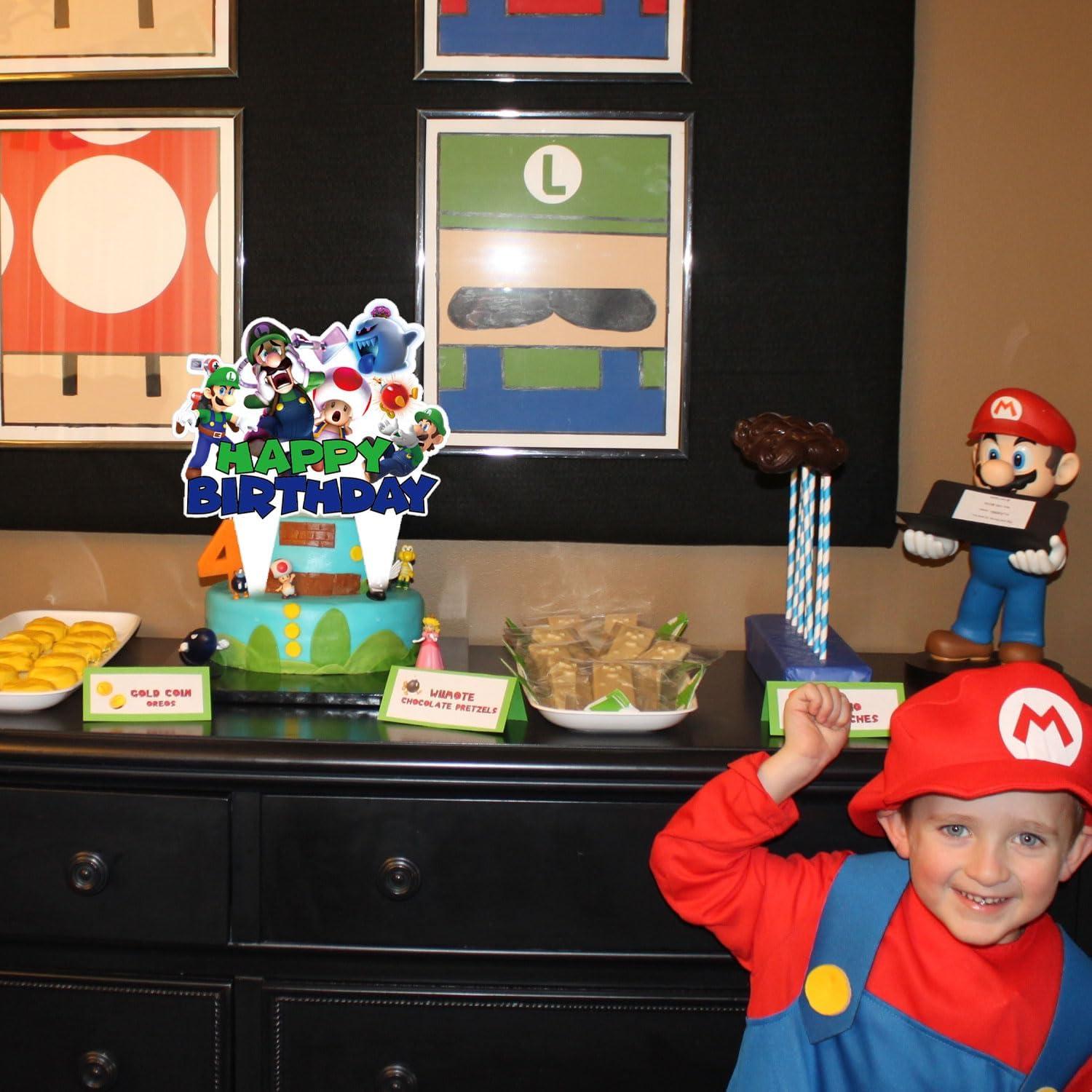 37 Pcs Luigi Mansion Cake Topper and Cupcake Toppers Set Luigi Mansion ...