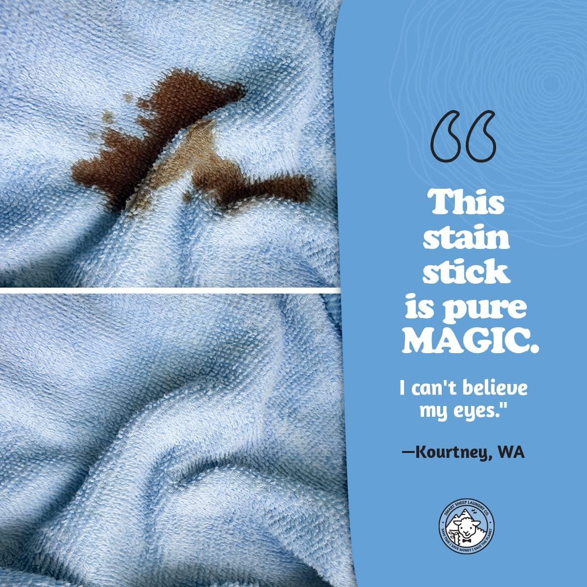 Smart Sheep Stain Stick - 2 Pack Laundry Stain Remover Bar - Natural ...