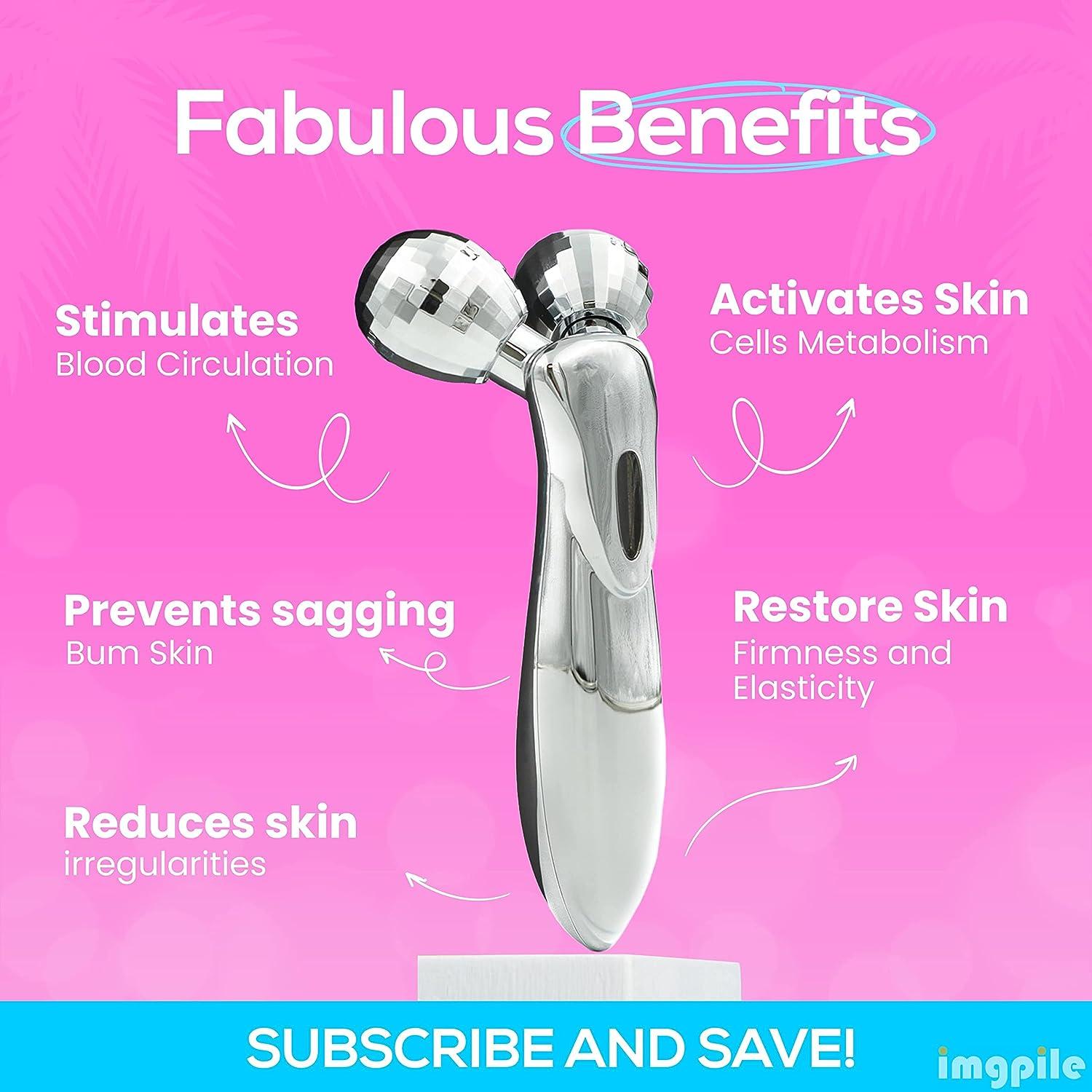 Gluteboost Microcurrent Ion 3D Glute Roller for Body, Bum & Facial ...