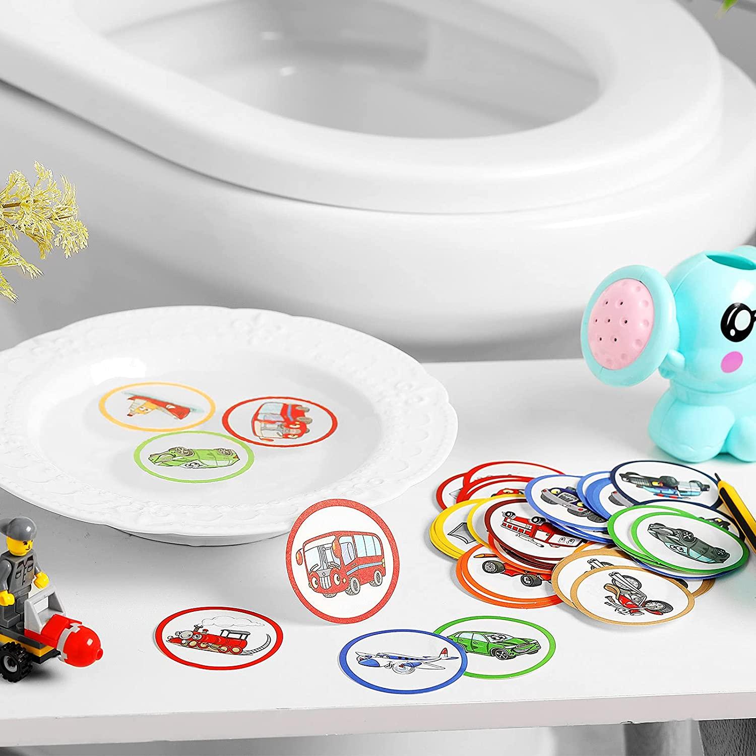 Potty Training Boys Toilet Targets - 120 Pieces Cars Style Flushable ...