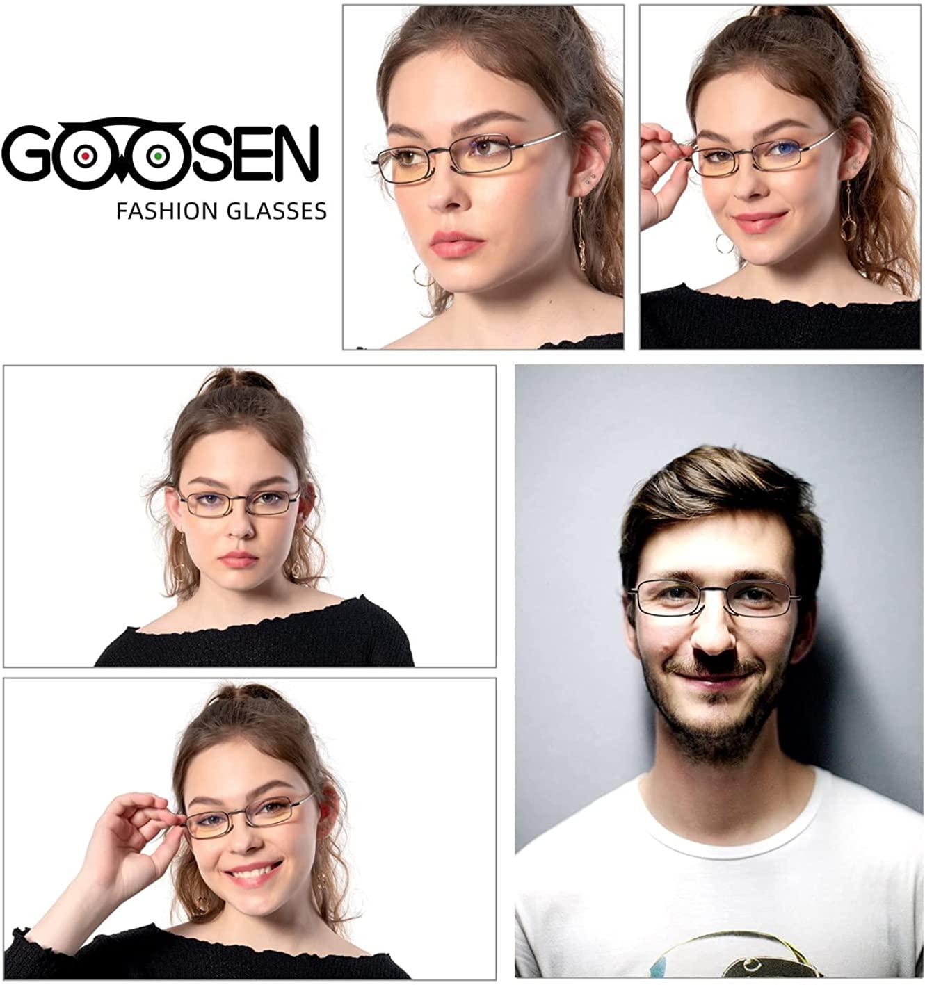Folding Blue Light Blocking Reading Glasses 1.5x with Compact Hard ...