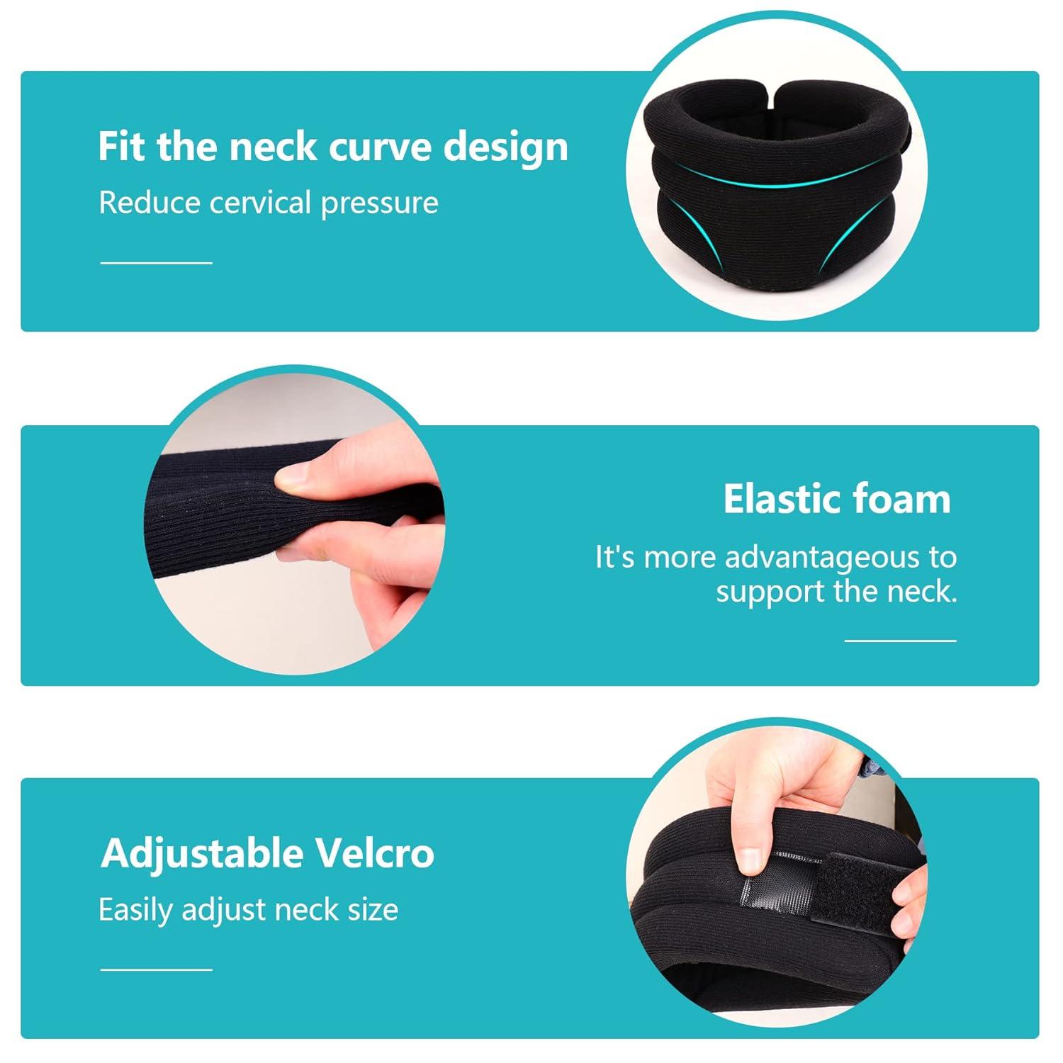 RESTCLOUD Neck Brace for Neck Pain Relief - Small Cervical Collar for ...