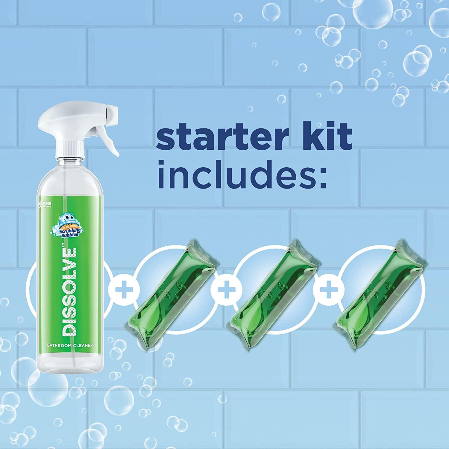 Scrubbing Bubbles Dissolve Concentrated Pod Bathroom Cleaner Starter