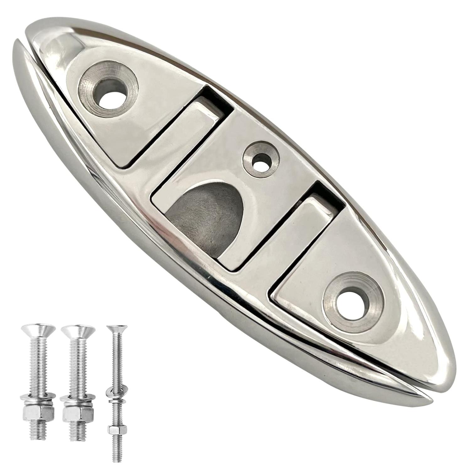 iSURE MARINE 6 Folding Dock Cleat - Marine Grade 316 Stainless Steel ...
