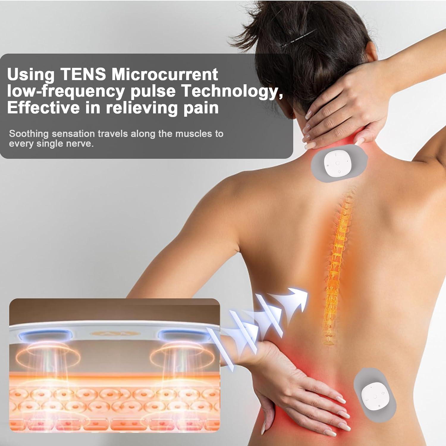 TENS Machine for Pain Relief Wireless puersit EMS Muscle Stimulator ...