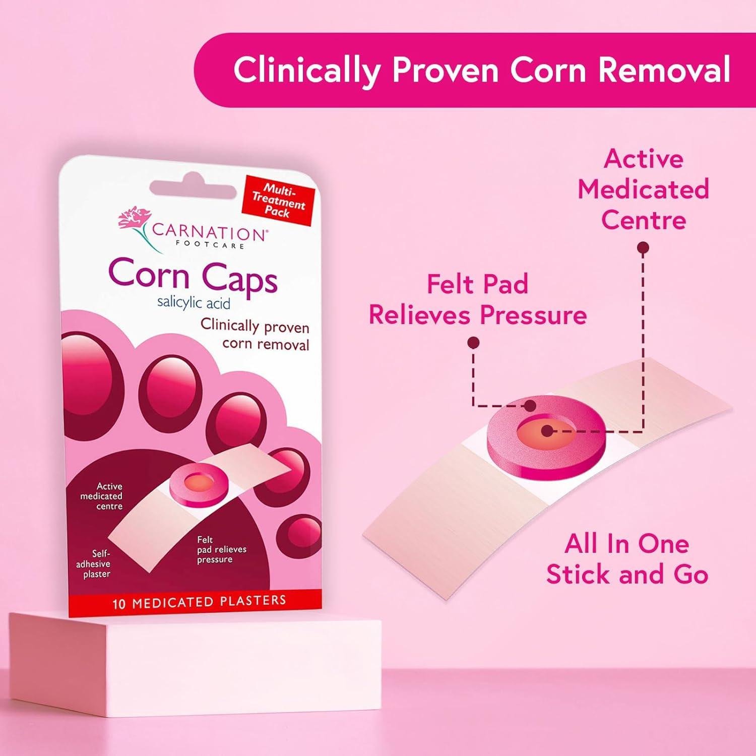 Carnation Footcare Corn Caps x 10 Single | Buy Now with Express ...