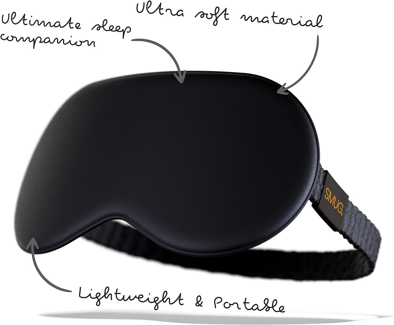 SMUG Satin Sleep Mask for Women & Men | Soft Eye Mask for Deep Dream ...