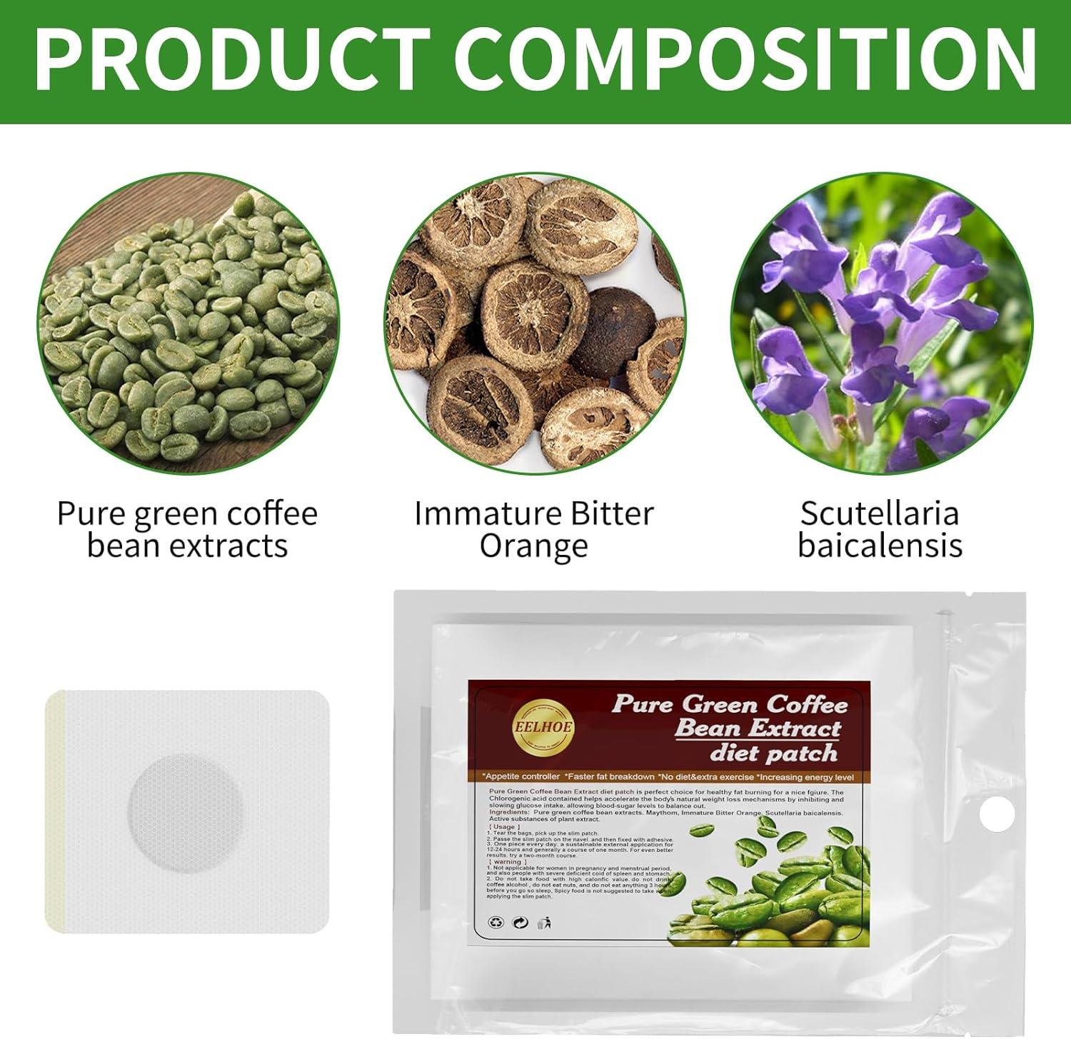 100PC Natural Herbal Belly Stickers - Mugwort Navel Detox Patches for ...