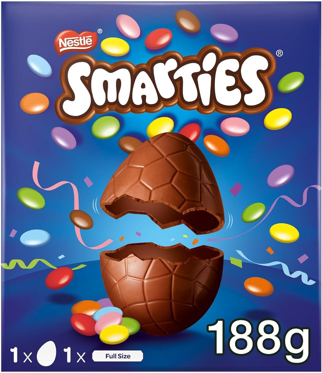Smarties Milk Chocolate Large Easter Egg 188g | Buy Now with Express ...