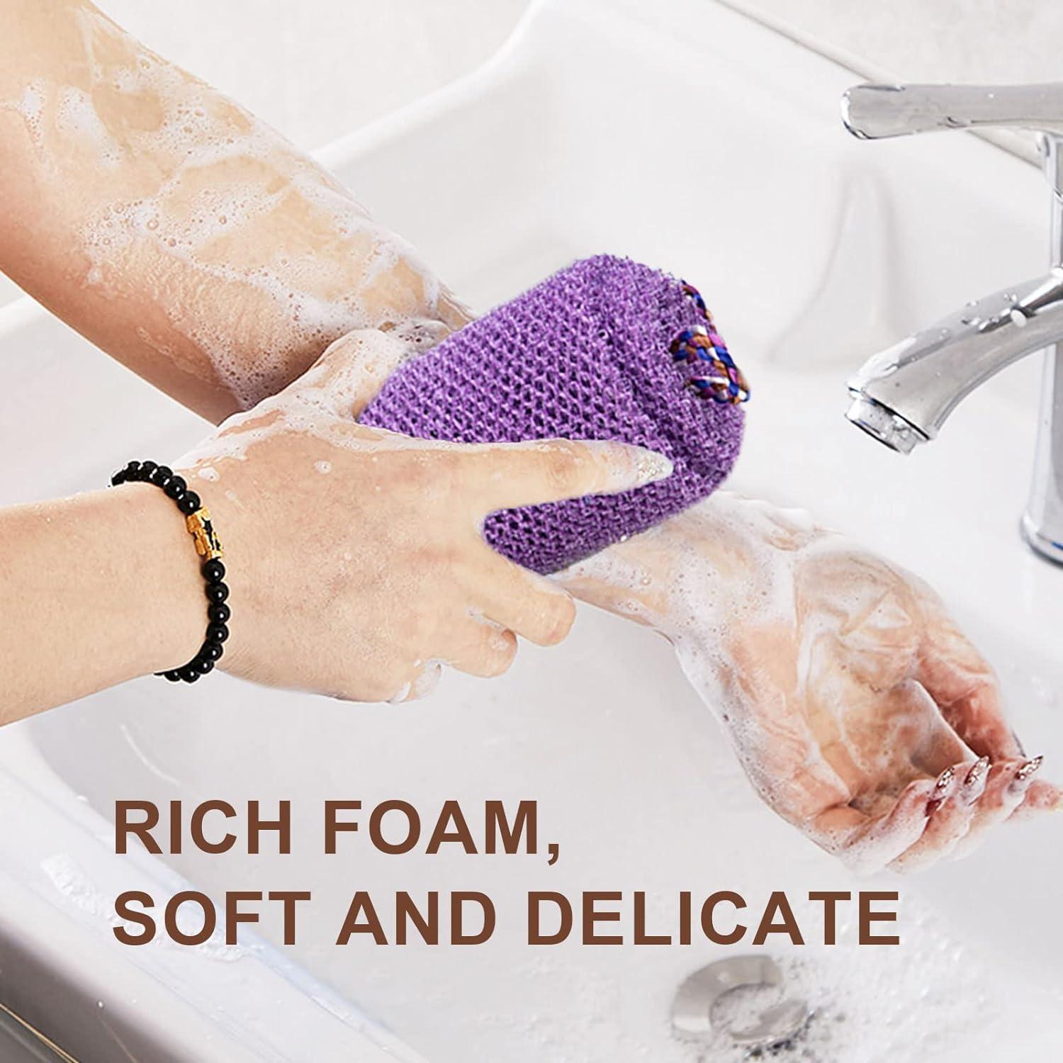VIKSAUN 3-Piece Shower Sponge Set - Soft & Durable Bathing Sponges for ...