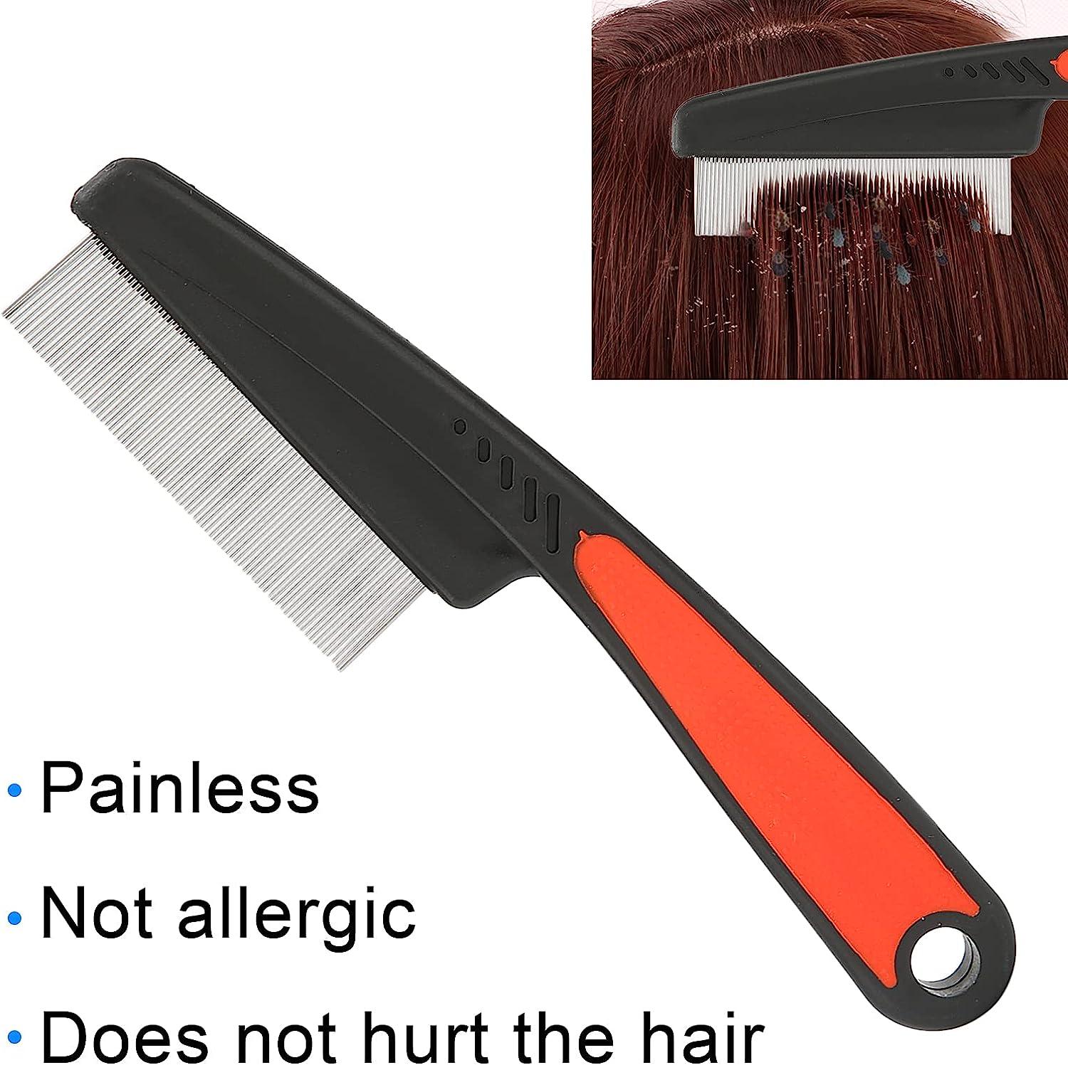 Flea Lice Comb - Stainless Steel Nit Removal Comb for Kids, Adults ...