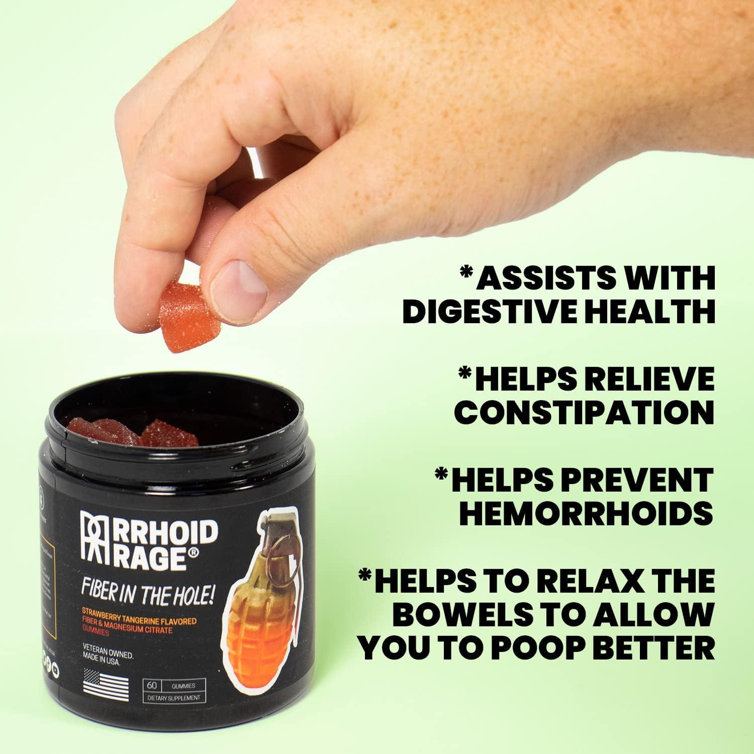 Fiber & Magnesium Gummies for Digestive Health - Relieves Constipation ...