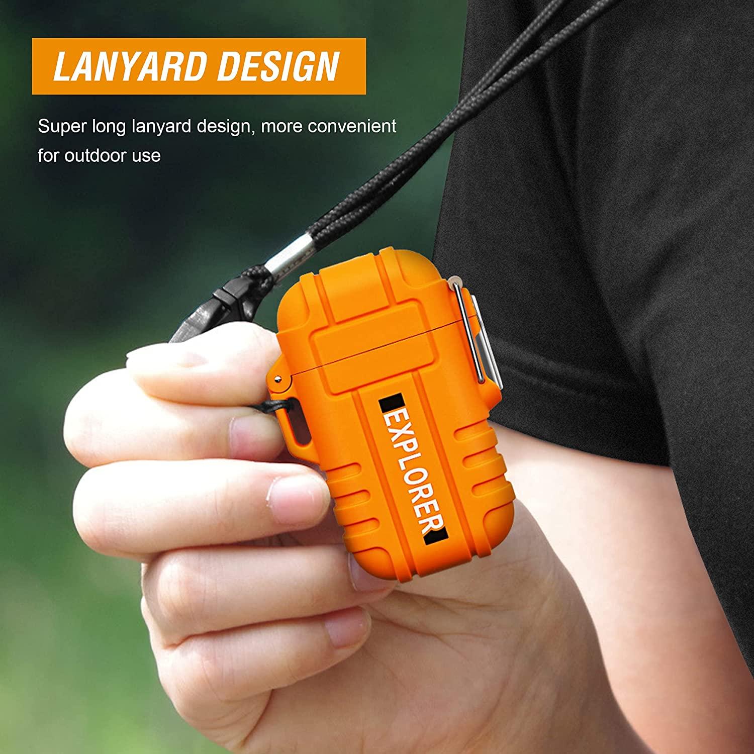 Lafagiet Waterproof Arc Lighter, Outdoor Dual Plasma Arc Lighter, USB ...